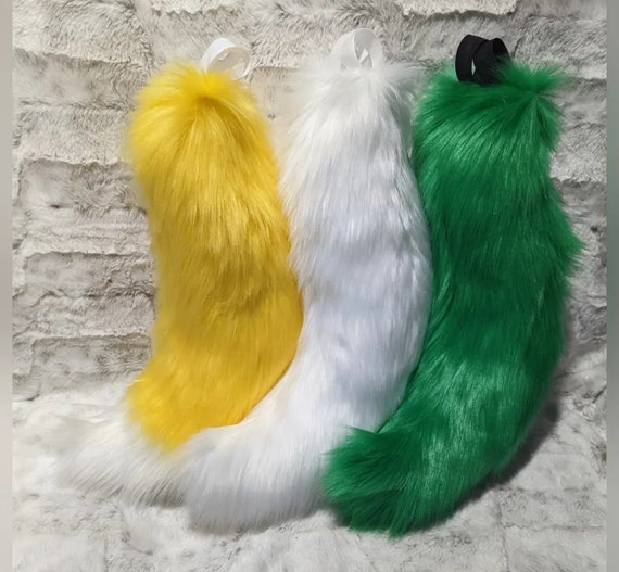 Fox Tail any Color READ DESCRIPTION - Etsy