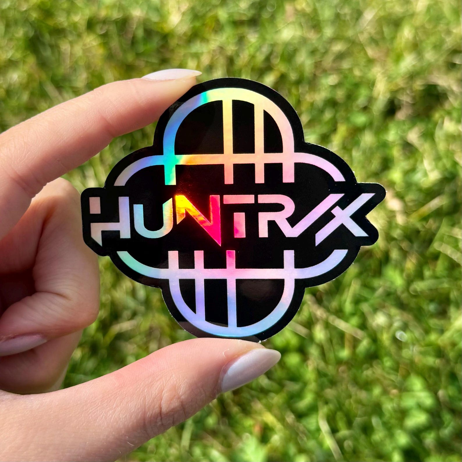 Kpop Demon Hunters HUNTR/X Logo Holographic Sticker/decal (weather ...