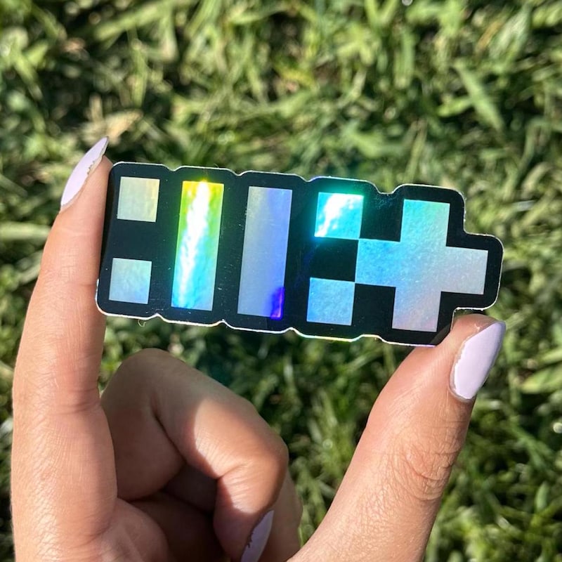 Sticker Holographic Korean - Etsy