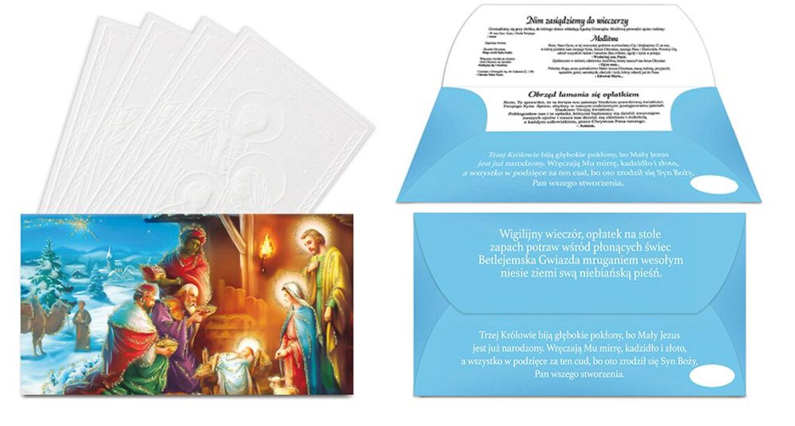 XL OPLATKI Traditional Polish Christmas Wafers in Envelopes - Etsy