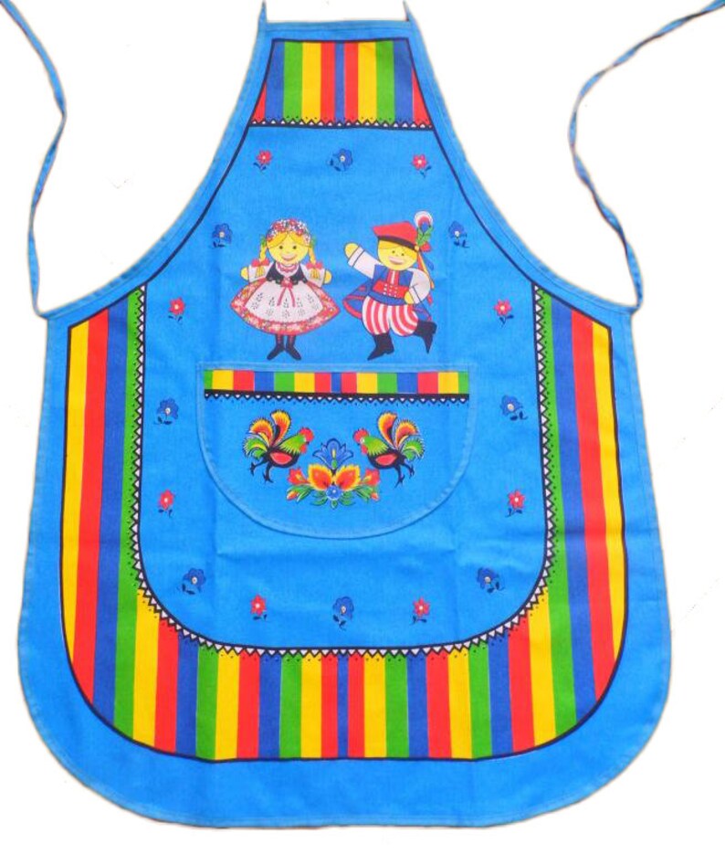 Polish Folk Art Krakow Lowicz Kitchen Apron | Etsy