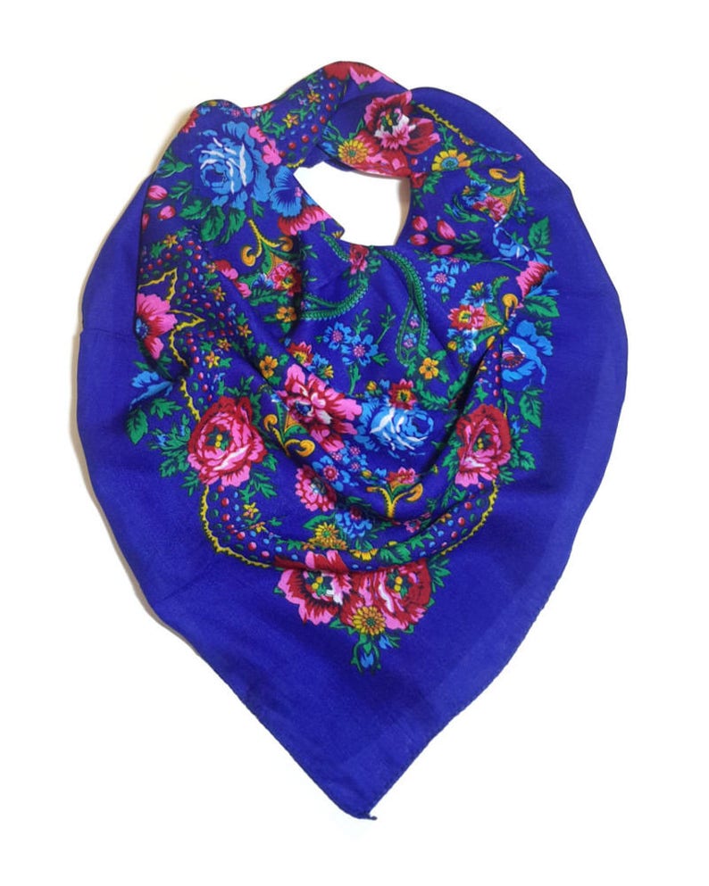 Traditional Polish Folk Head Scarf - Traditional Collection - Etsy
