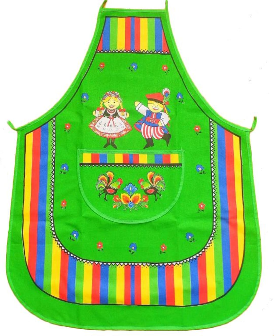 Polish Folk Art Krakow Dancers Lowicz Kitchen Apron - Etsy