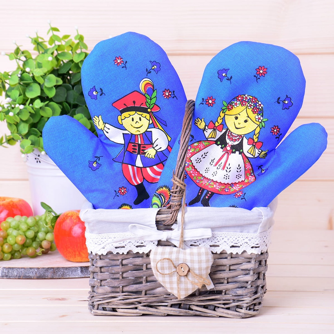 Polish Folk Art Krakow Lowicz 2 Oven Mitts - Etsy