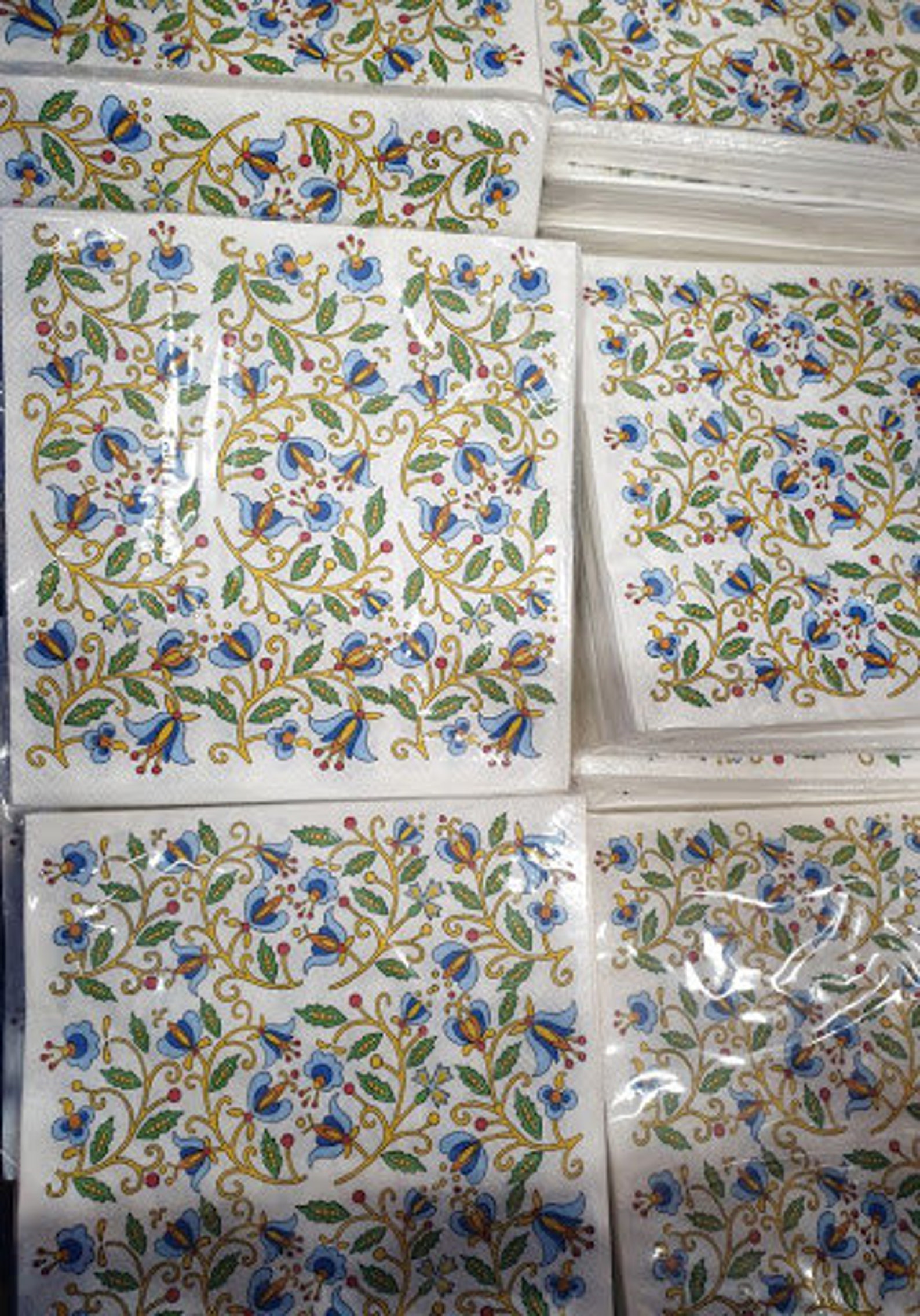 Polish Folk Art Kashebe Floral Luncheon Napkins Set of 20 - Etsy