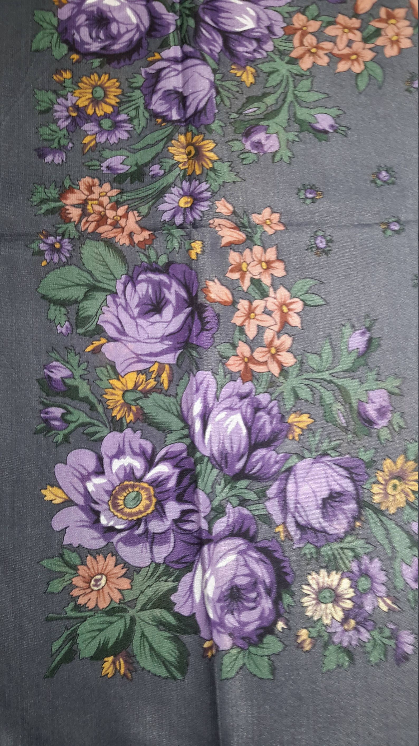 Traditional Polish Folk Head Scarf Classy Floral Collection - Etsy