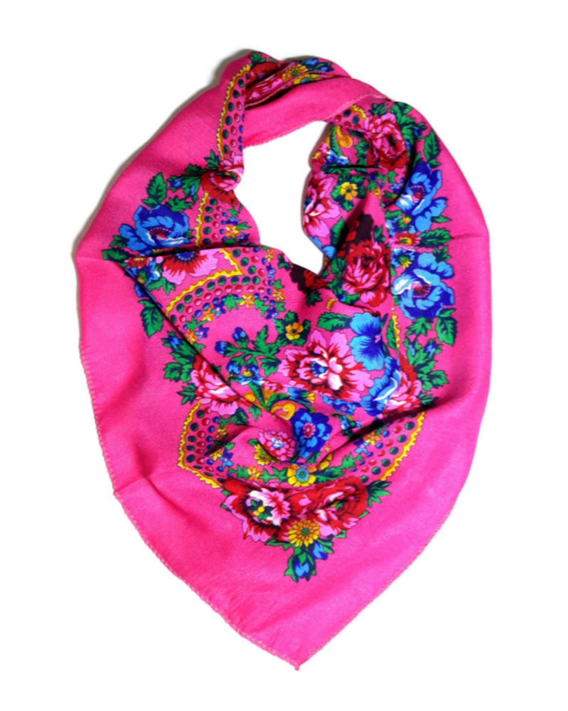Traditional Polish Folk Head Scarf - Traditional Collection - Etsy