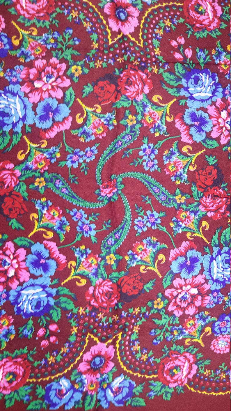 Traditional Polish Folk Head Scarf - Traditional Collection - Etsy