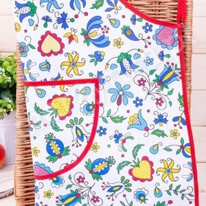 Polish Folk Art Kashubian Kitchen Apron - Etsy