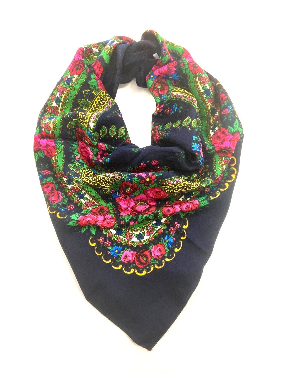 Traditional Polish Folk Head Scarf - Cotton Collection - Etsy