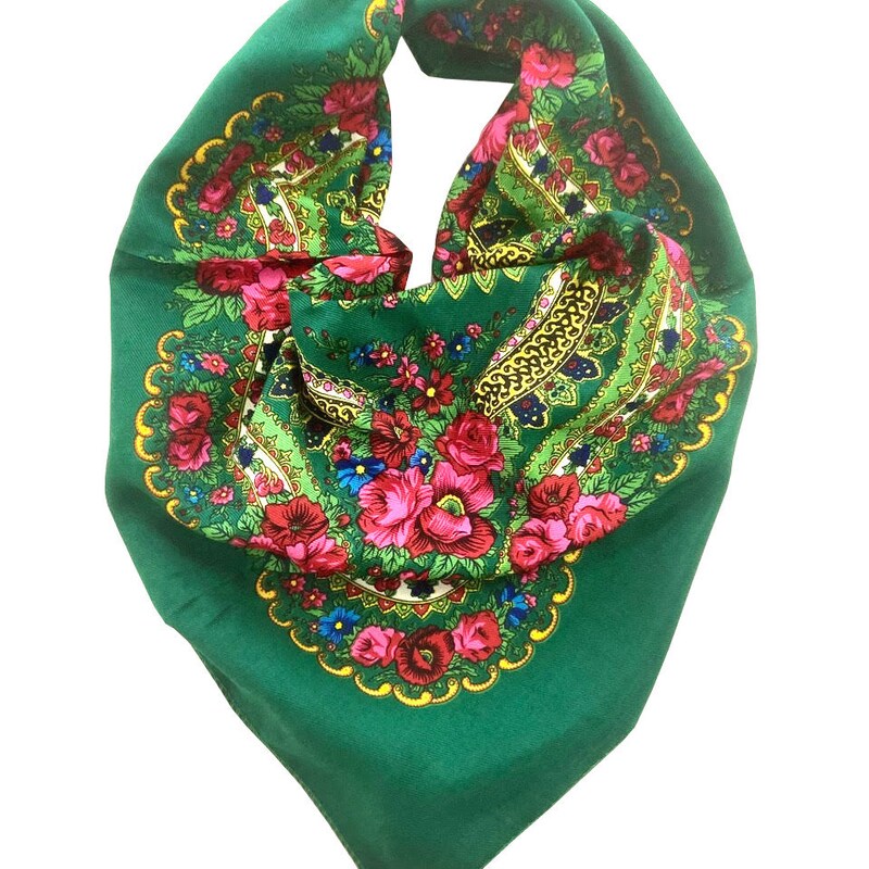 Babushka Head Scarf - Etsy