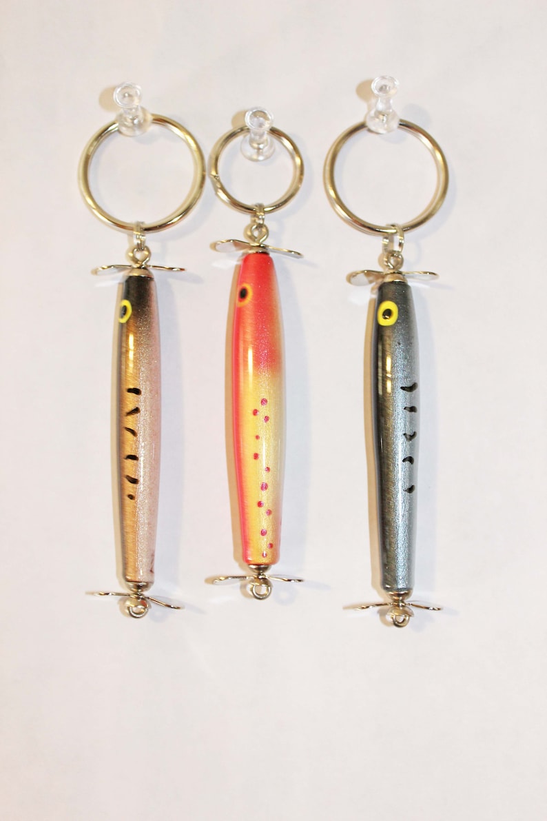 Hand-turned Fishing Lure Keychain - Etsy