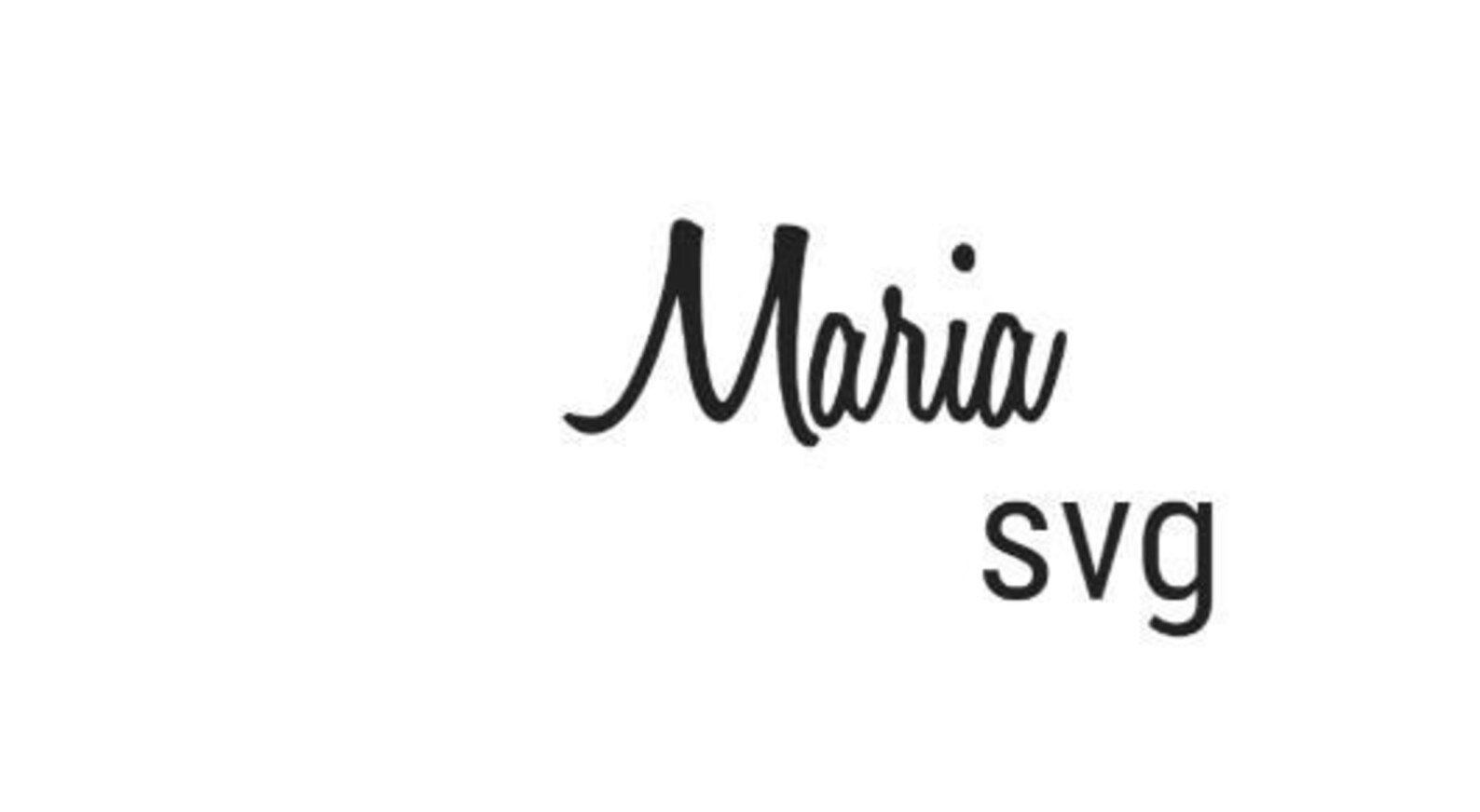 Maria svg maria name SVG nombre svg svg cursive | Etsy