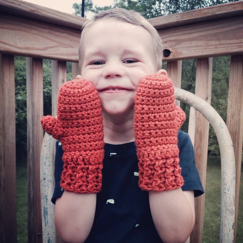 Mittens Kids Mittens Children's Mittens Crochet | Etsy