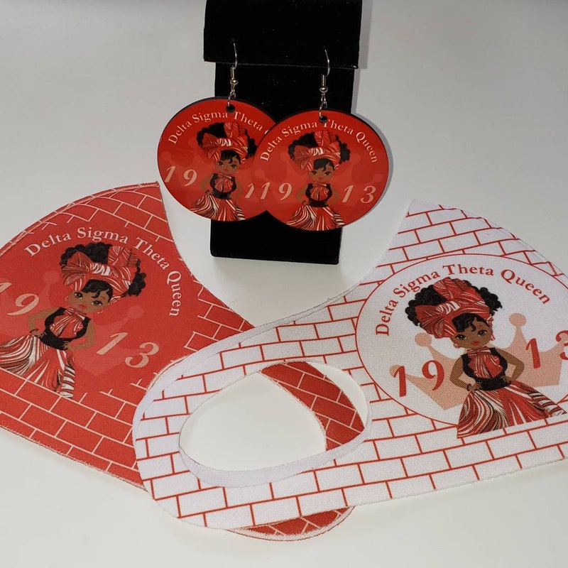 Delta Sigma Theta Mask - Etsy