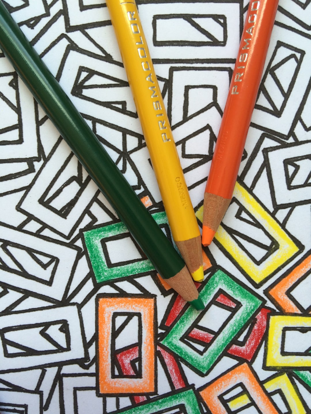 Dibujo para colorear Rectángulos - Etsy España