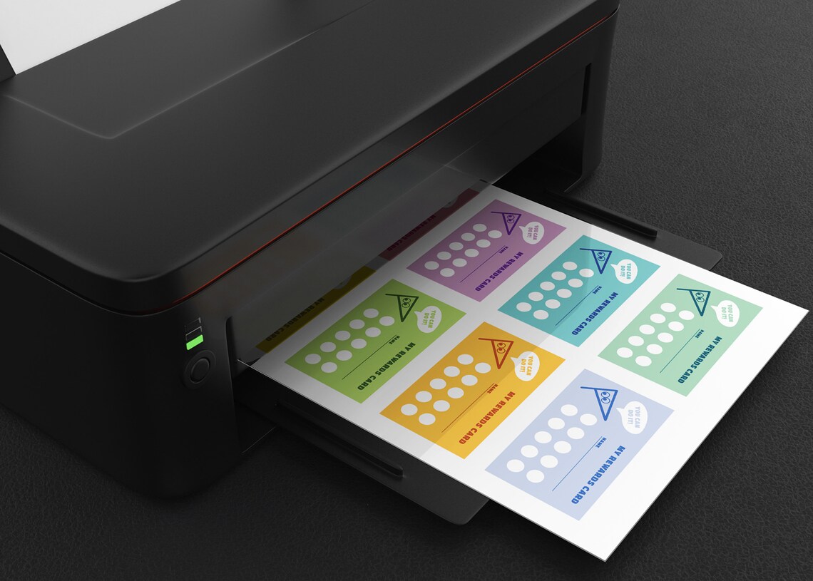 Printable Rewards Punch Card | Kids Rewards Card | Rewards Coupon ...