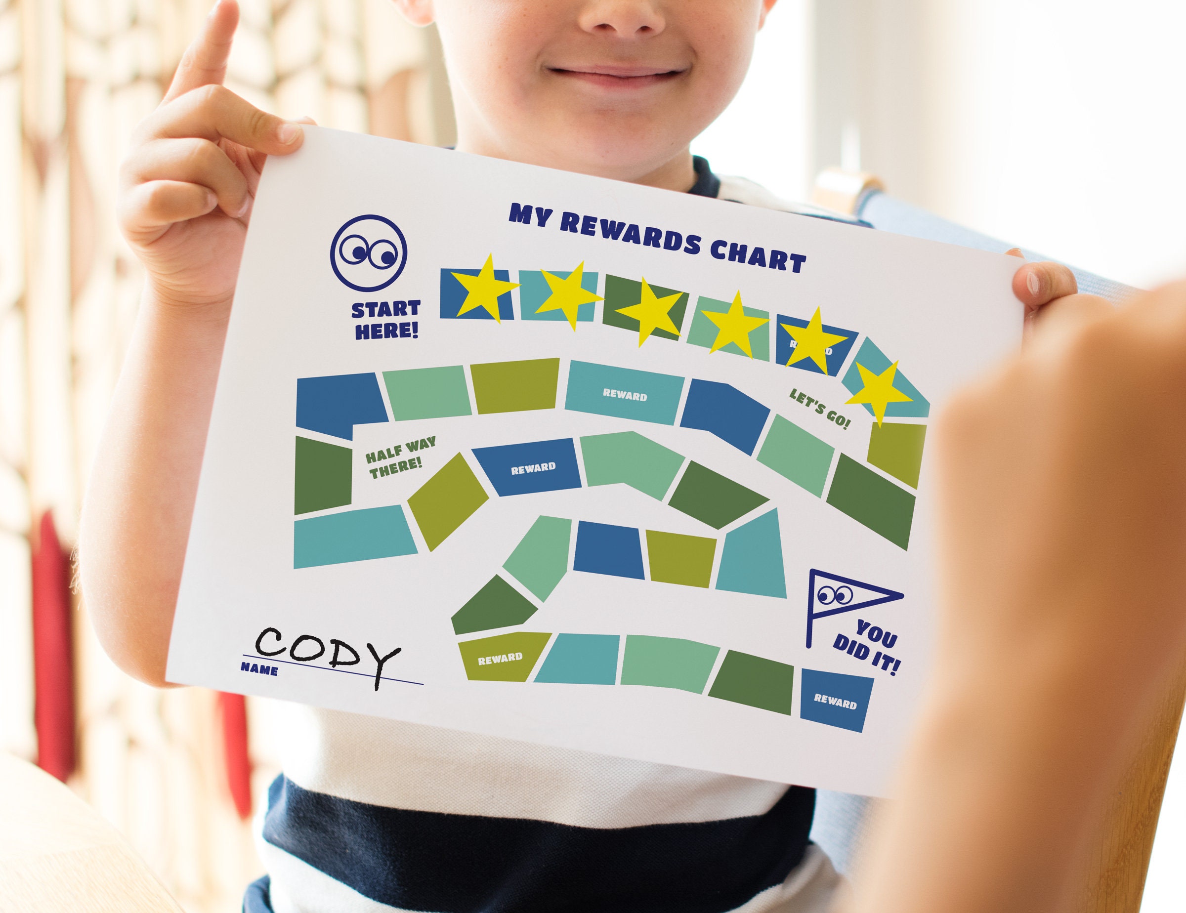Modern Kids Rewards Chart | Printable Rewards Chart for Potty Training ...