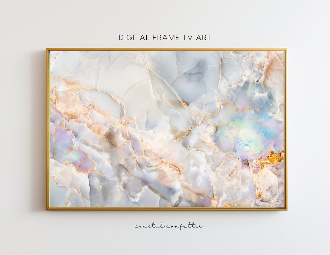 Digital Frame Tv Art, Geode, Samsung Frame TV Art, Modern Geode Art ...