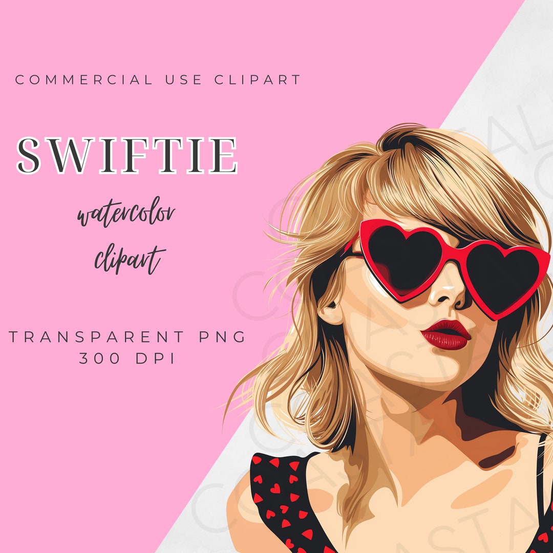 Buy Taylor Swift, Clipart, Watercolor, Eras Tour, PNG, Downloads ...
