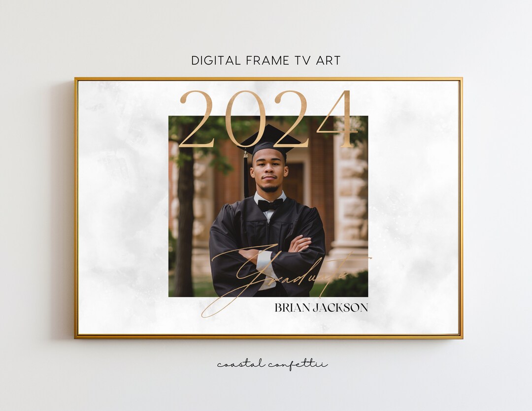 Digital Frame Tv Art, Custom Graduation Frame, Samsung, Digital ...