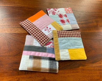 Patchwork Coasters - Etsy