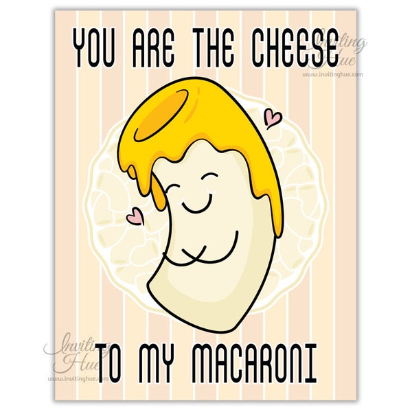 Macaroni Cheese Birthday Card - Etsy
