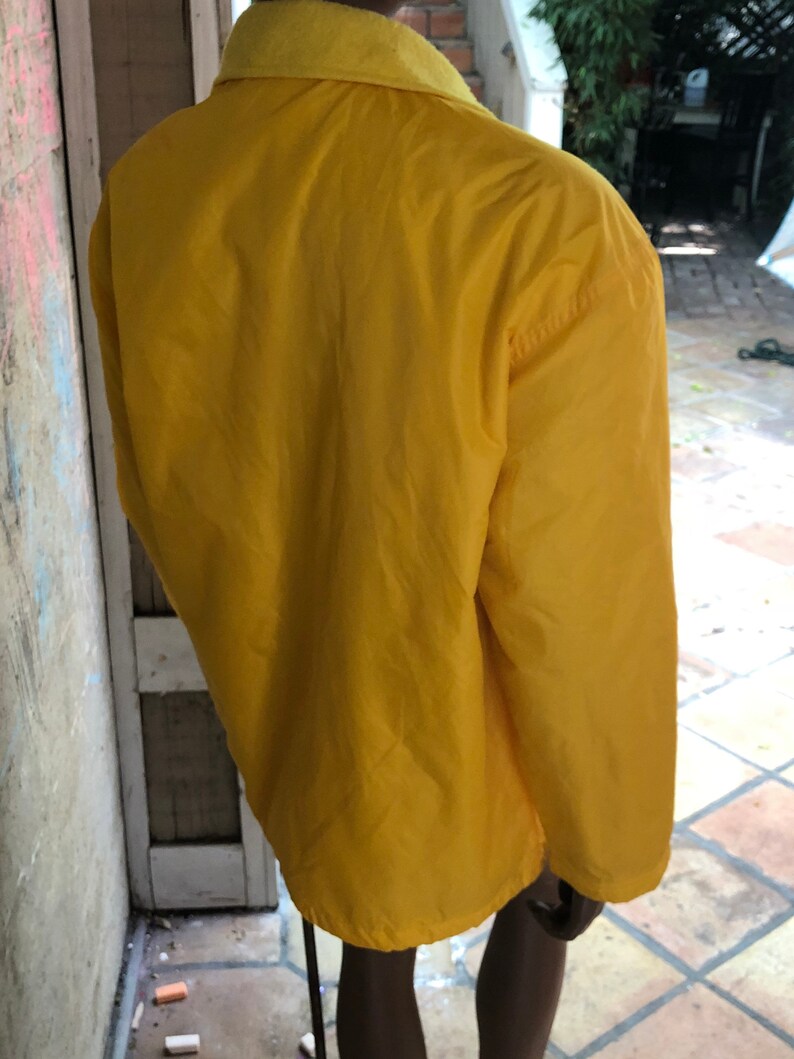 1980s Yellow Baleno Turtle Neck Windbreaker 70s Yellow Ski - Etsy