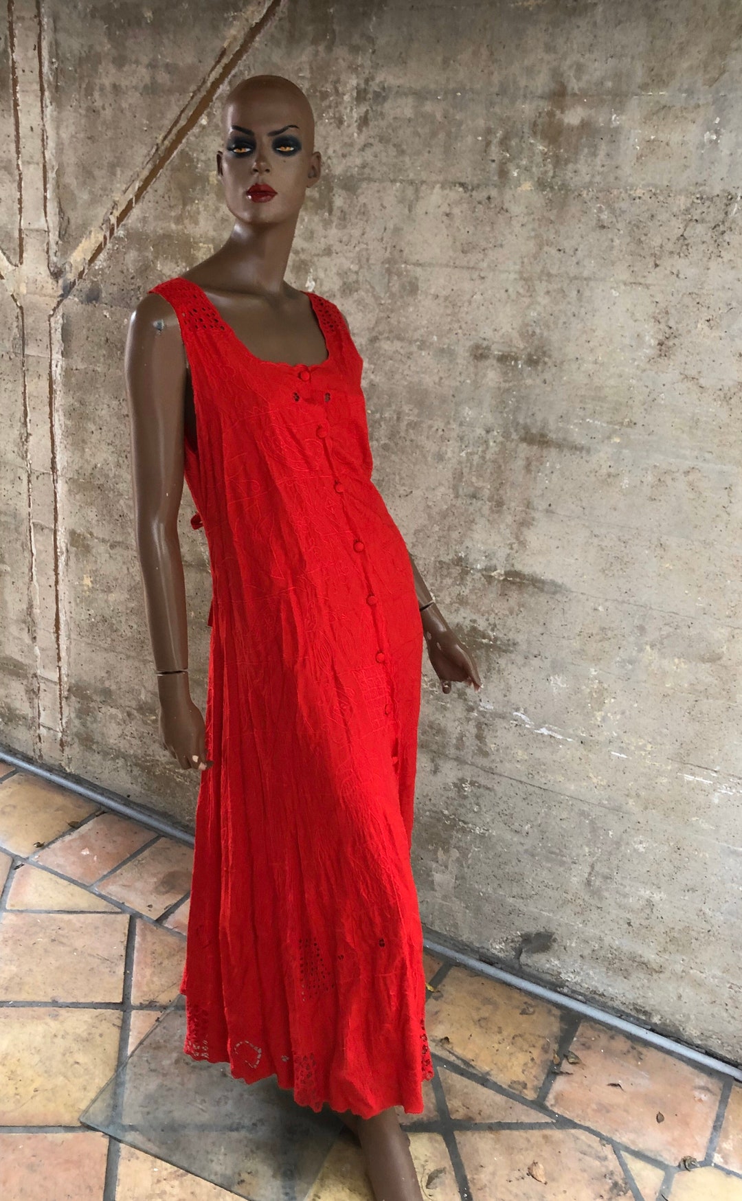 CHERRY Red Vintage 1980s Dress - Etsy