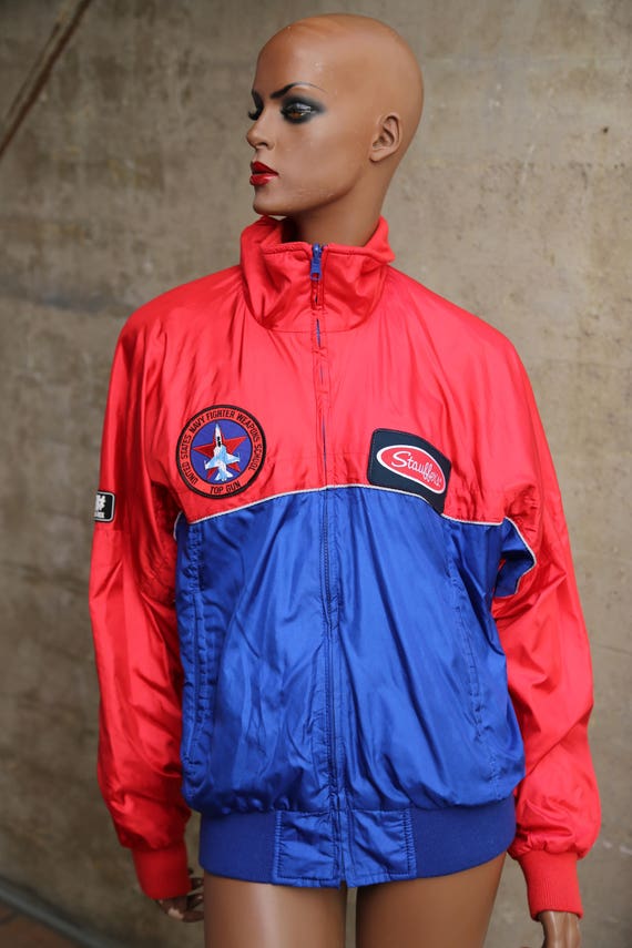 1980s Stranger Things Inspired Top Gun Jacket Retro F… - Gem