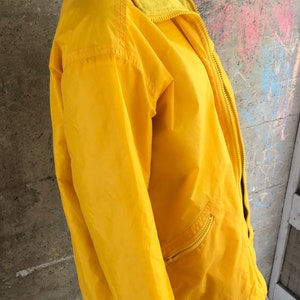 1980s Yellow Baleno Turtle Neck Windbreaker 70s Yellow Ski Jacket - Etsy