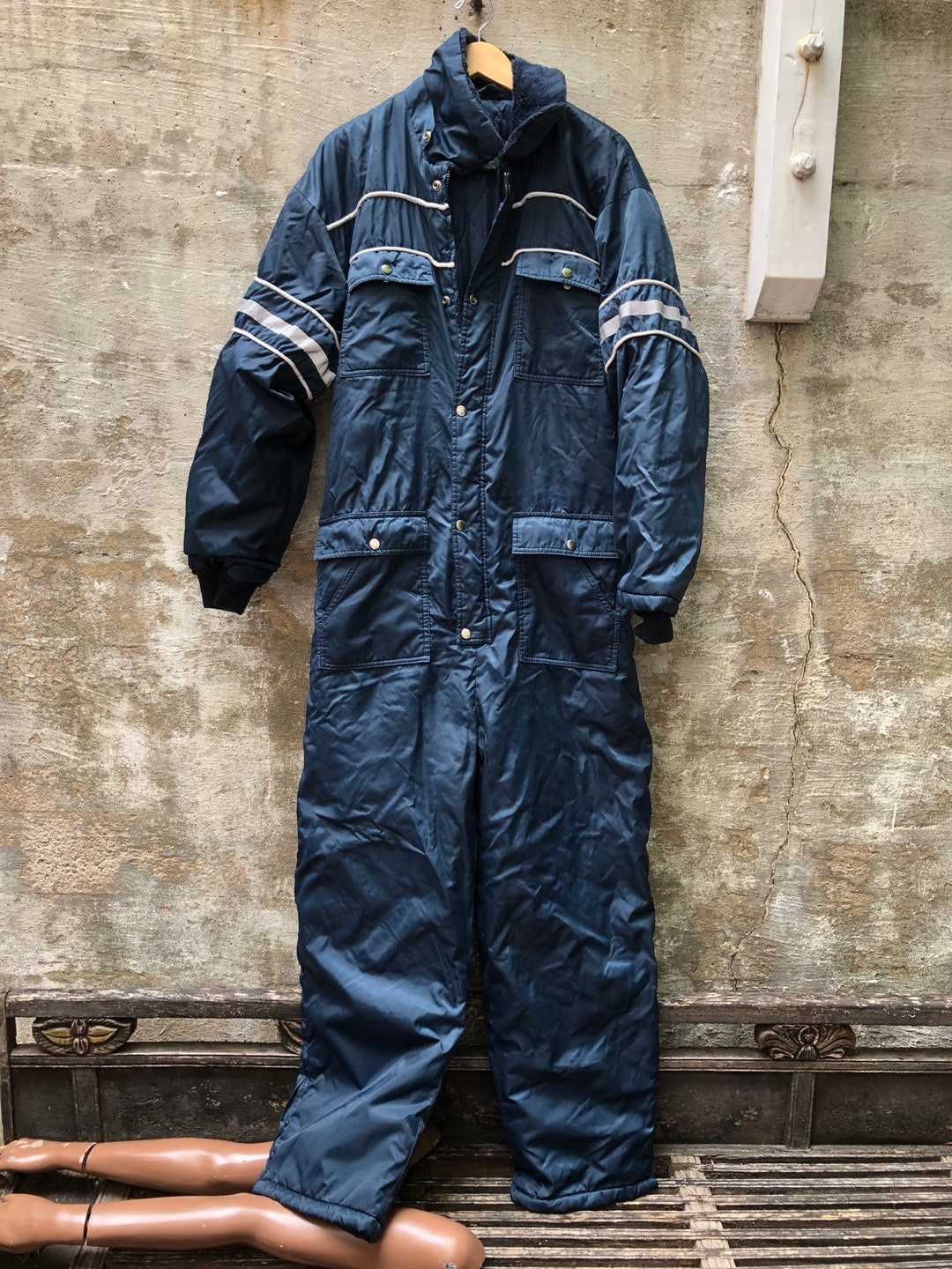 1980s Scandia Woods Ski Suit Jumper Size Large Made in Korea Blue ...