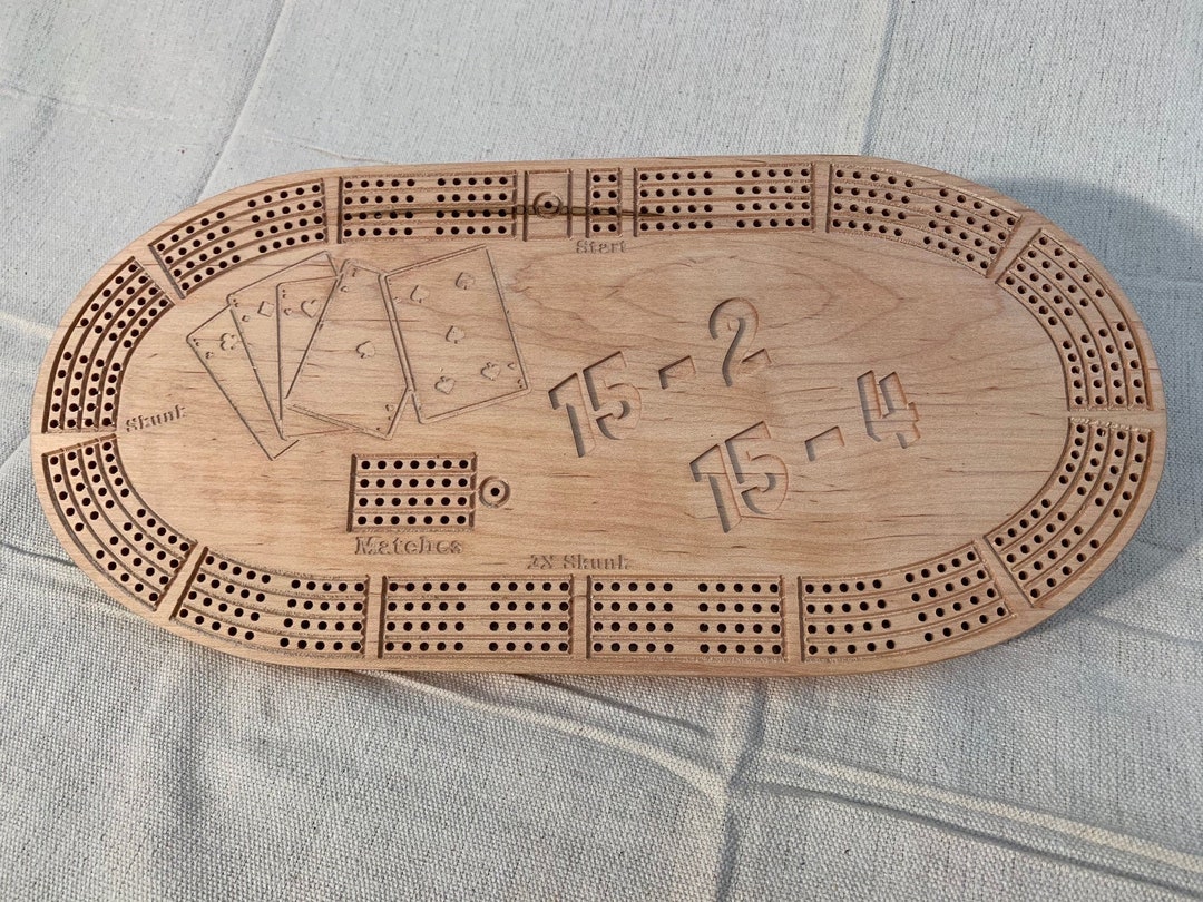 Cribbage Board - Four Player - Continuous Track - Etsy