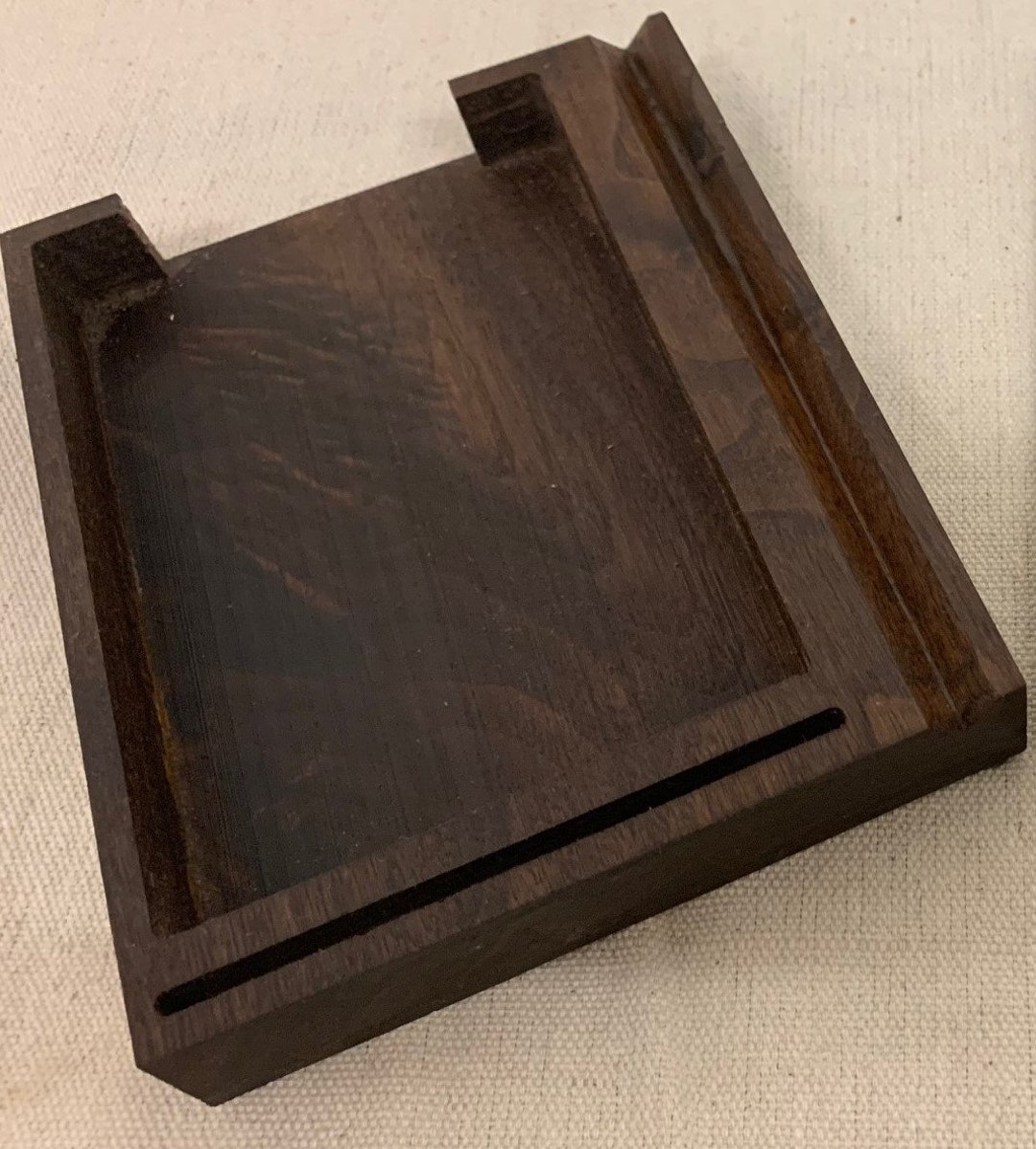 Walnut Note Card Holder With Pencil Rest – 6x4 - Desk Organizer - Etsy