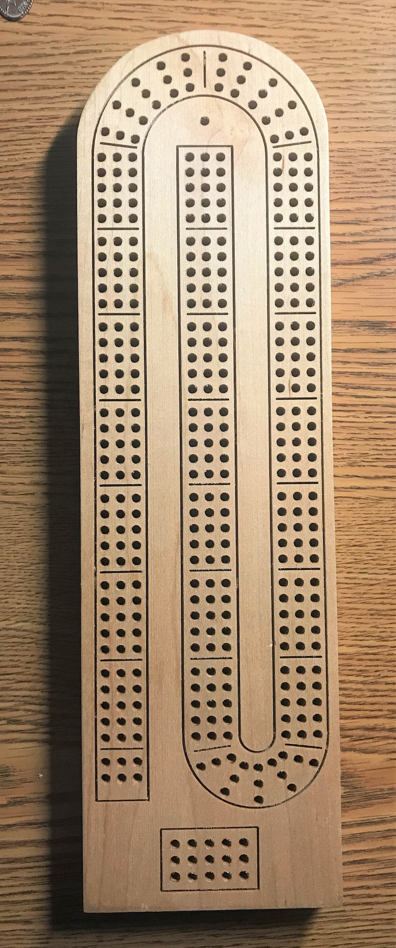 Cribbage Board Three Player Continuous Track Pegs - Etsy