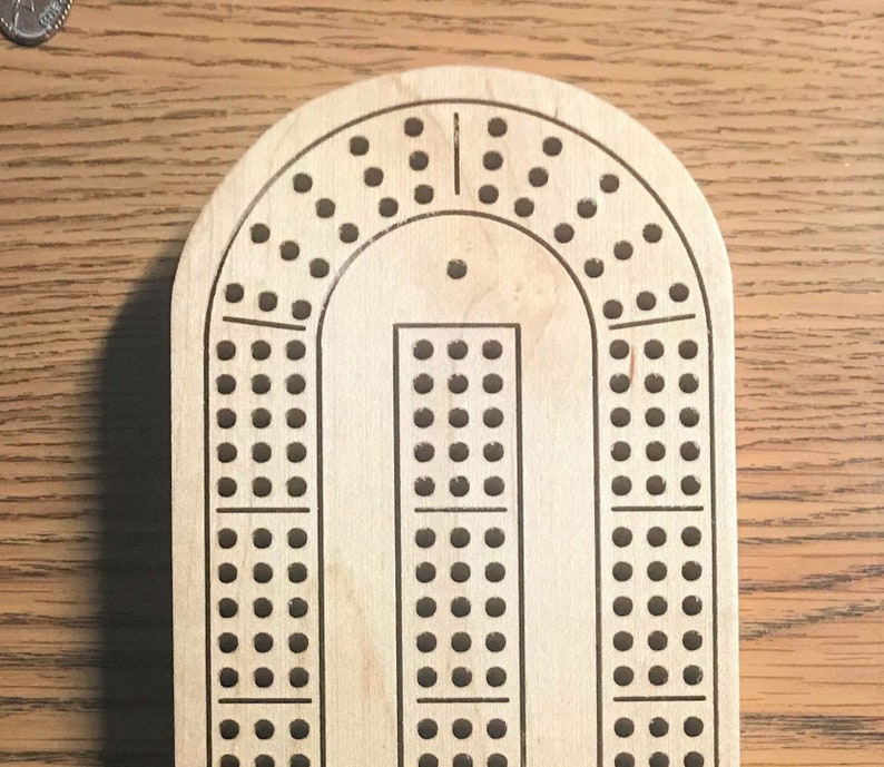Cribbage Board Three Player Continuous Track Pegs - Etsy