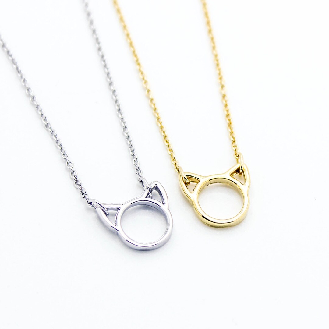 Kitty Cat Gold Plated Necklace Pretty, Lovely, Cute Jewelry - Etsy