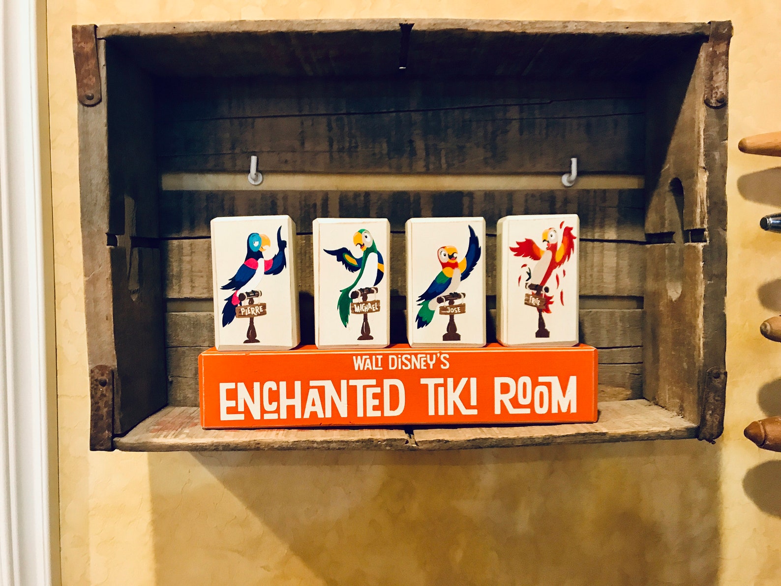 Tiki Room 5 Piece Wood Stacking Block Set | Tiki Room Decor - Etsy