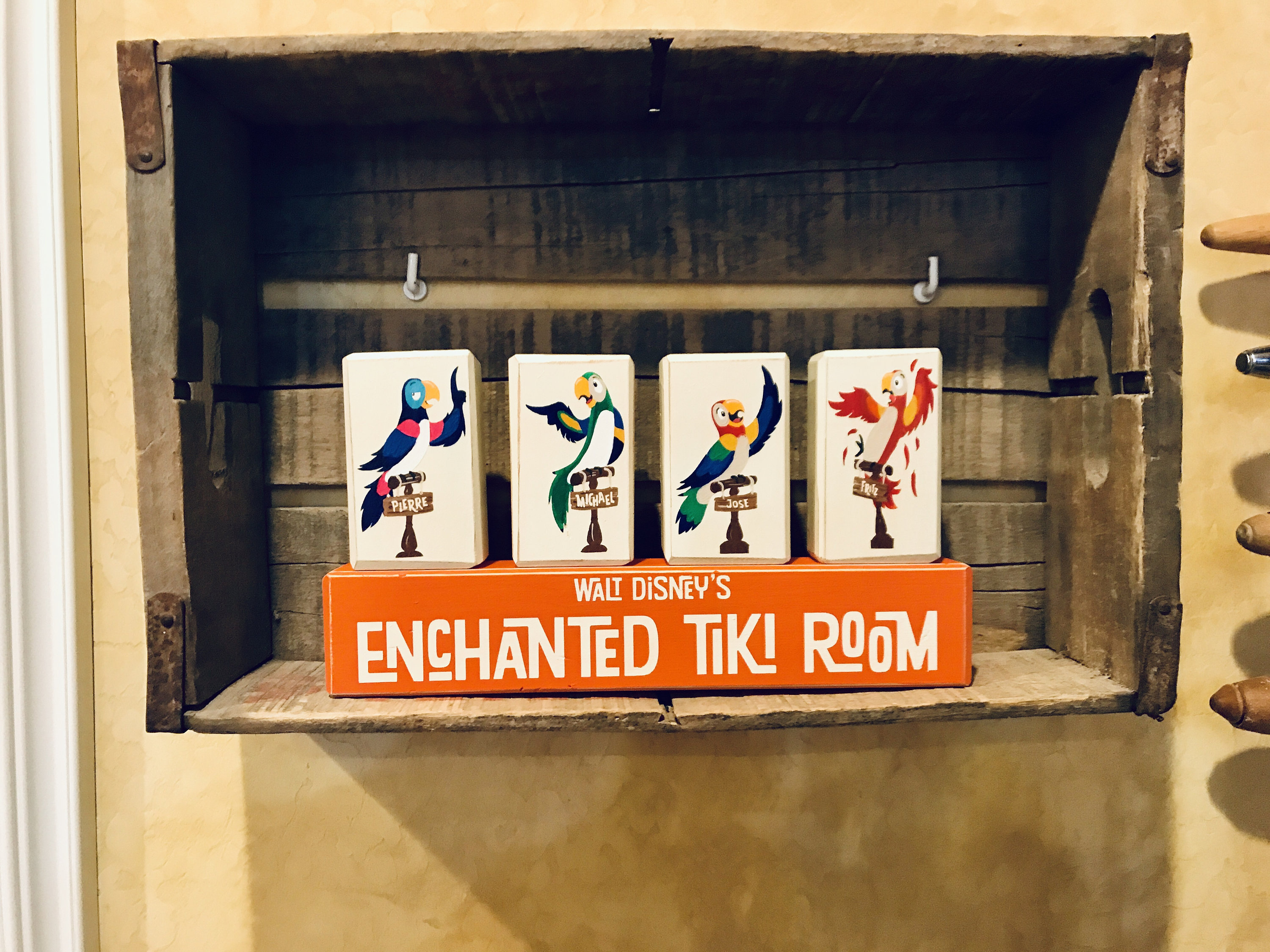 Tiki Room 5 Piece Wood Stacking Block Set | Tiki Room Decor - Etsy