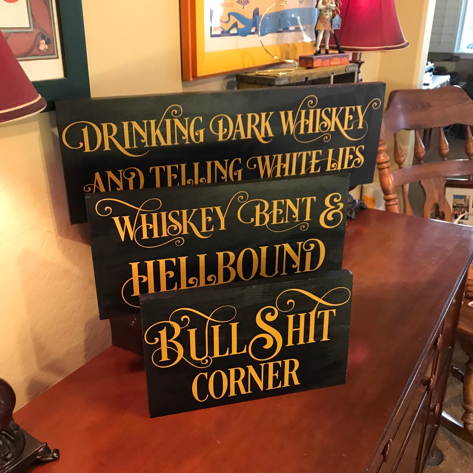 Bull Shit Corner Vulgar Sarcastic Wood Sign | Etsy