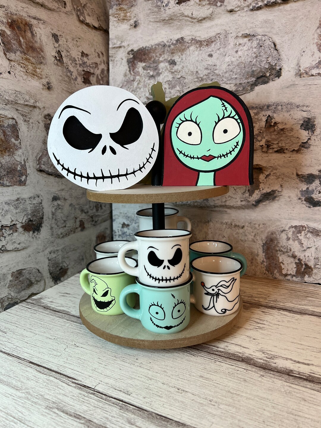 Jack and Sally Tiered Tray Decor | Nightmare | Halloween Decorations ...