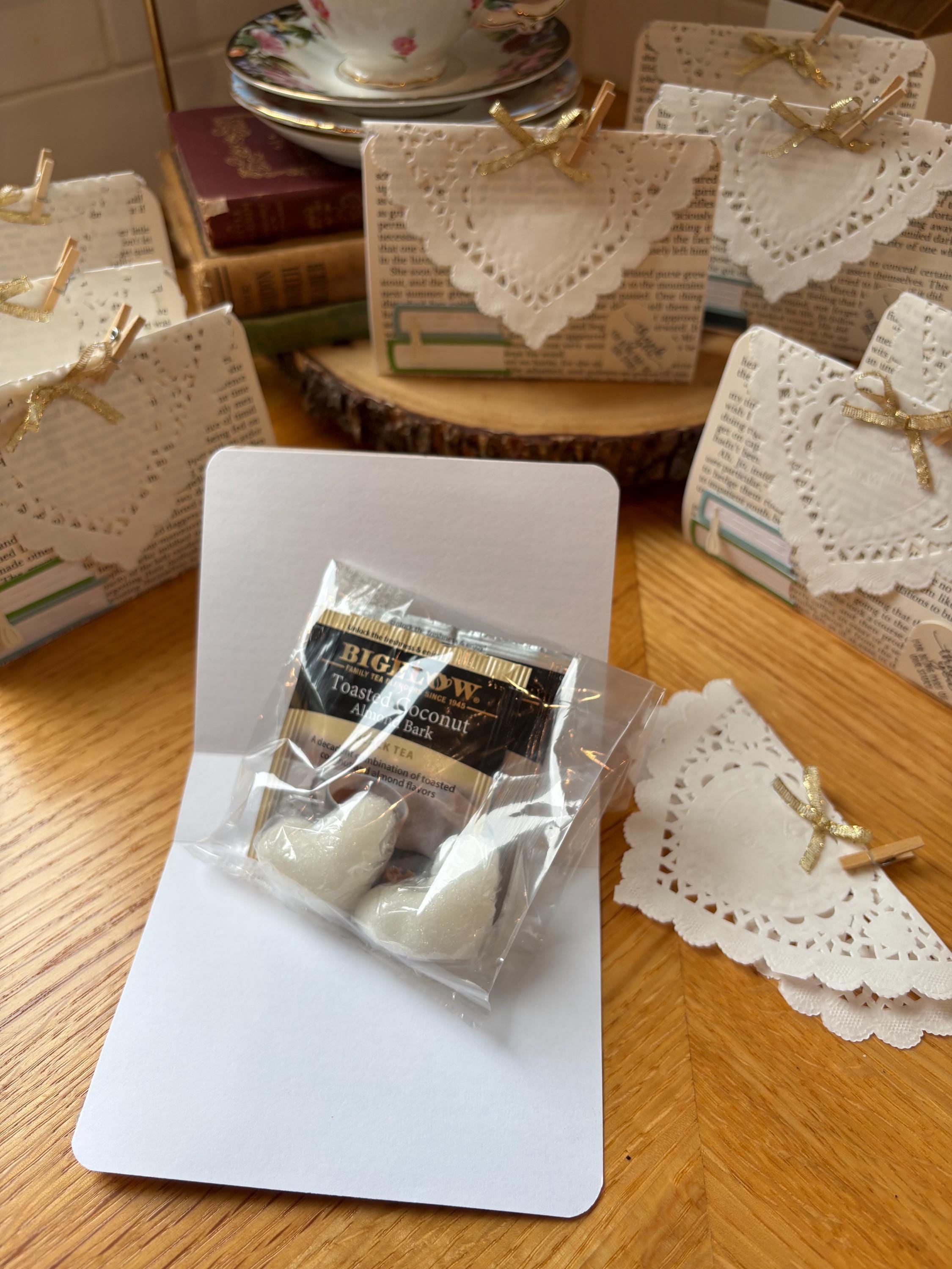 Handmade Book Page Favors From Vintage Books Set of 10/book Theme Party ...
