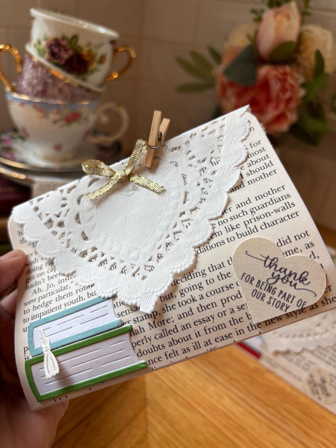 Handmade Book Page Favors From Vintage Books Set of 10/book Theme Party ...