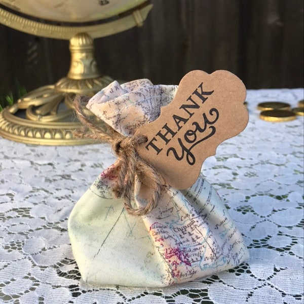 World Map Paper Bags - Etsy