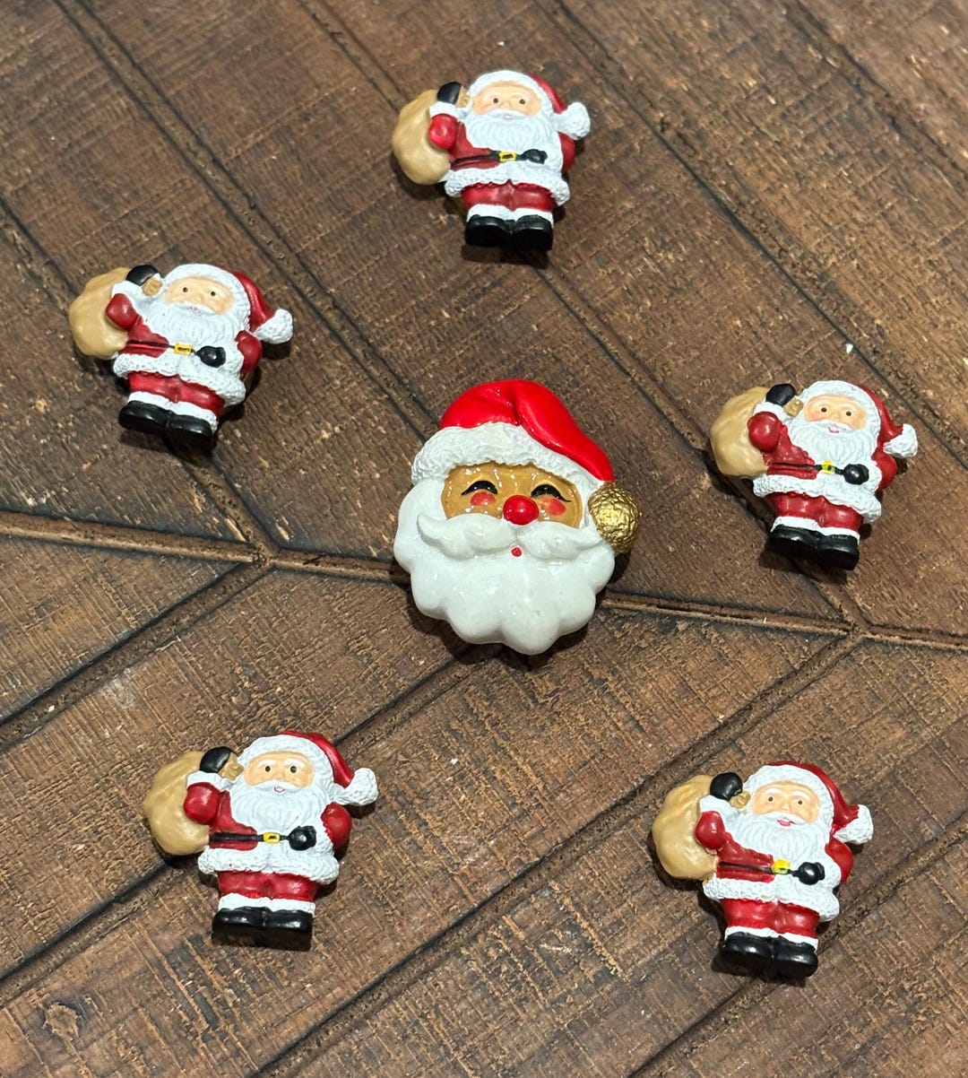 Vintage Santa Clause Button Covers - Etsy