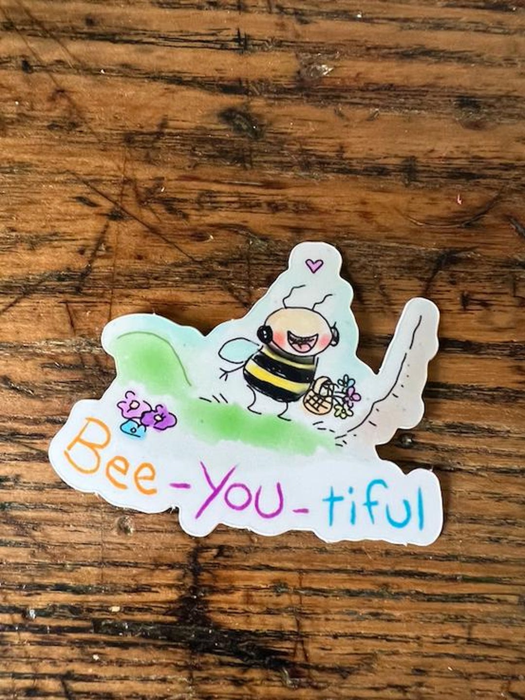 Sticker, "bee You Tiful" - Etsy