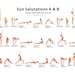 Sun Salutations A & B Poster of Yoga Poses Digital Download - Etsy