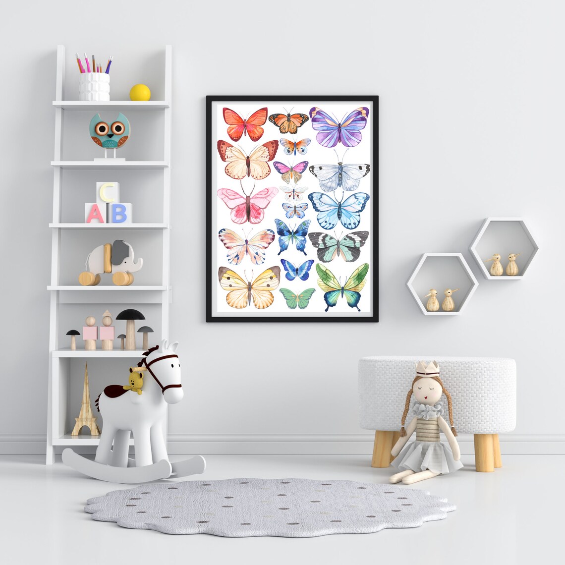 Butterfly Print Papillon Print Butterfly Poster Butterfly - Etsy