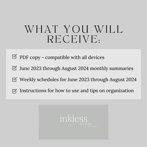 2023 2024 Digital Planner Minimal Design Weekly Planner - Etsy