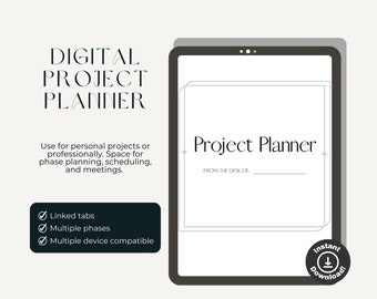 Digital/printable Project Tracker-timeline-schedule Download - Etsy